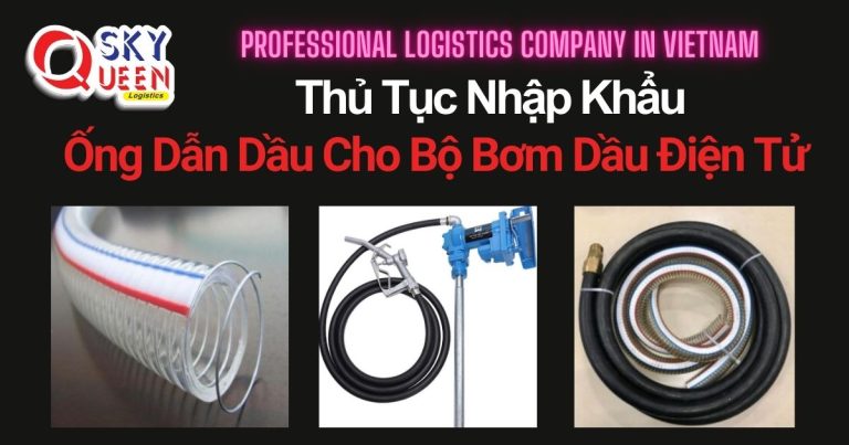 NHẬP KHẨU ỐNG DẪN DẦU CHO BỘ BƠM DẦU ĐIỆN TỬ | Hs code 3917